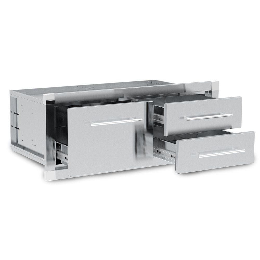 Broil King Enclosed 2 Drawer & 1 Drawer Cabinet Assembly - 800910 ...