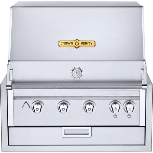 Crown Verity 30" Infinite Built-in Gas Grill with Dome & Light Package ...