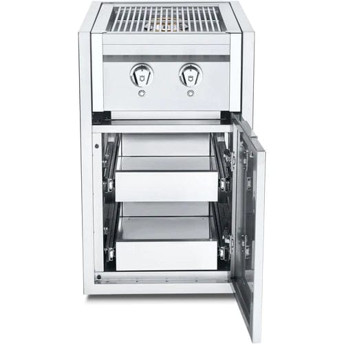Crown Verity Infinite Built-In Gas Dual Side Burner with 2x Single Dra ...