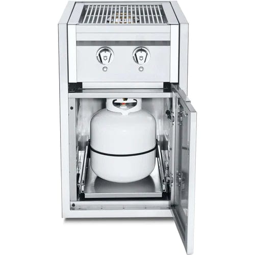 Crown Verity Infinite Built-In Gas Dual Side Burner with Propane Tank ...