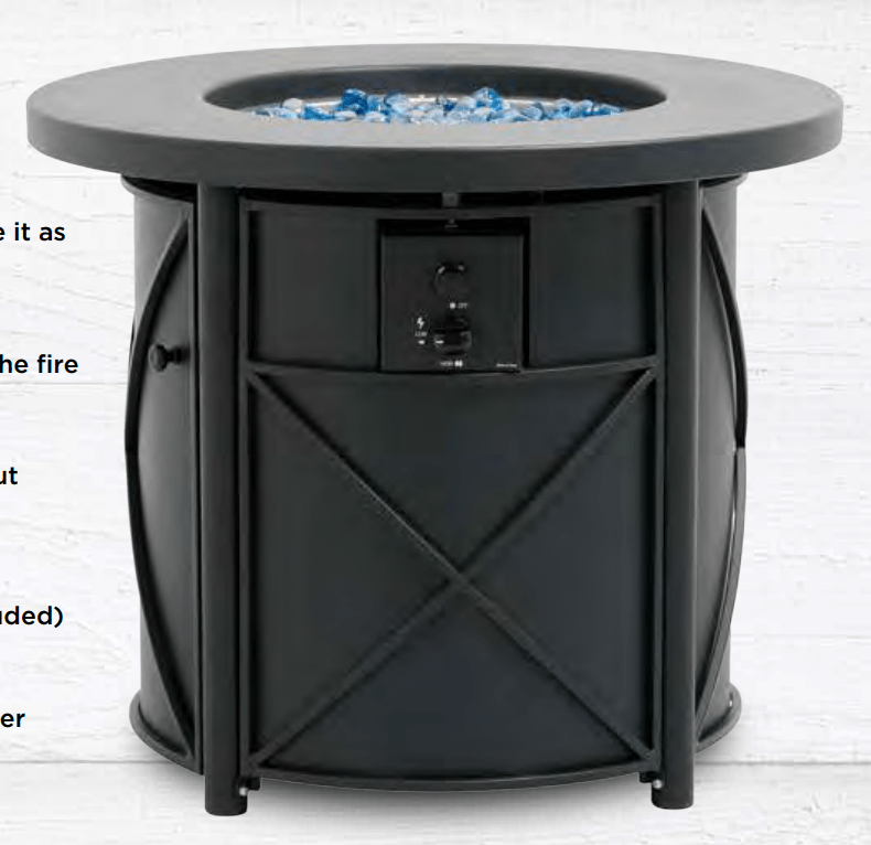 Georgian Bay Grills 30" Round Propane Fire Table — Chadwicks & Hacks