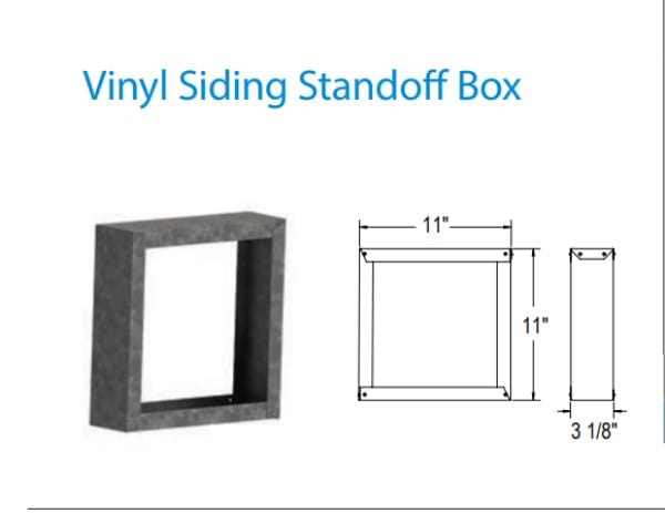 DuraVent Vinyl Siding Standoff Box - DVA-BVS — Chadwicks & Hacks