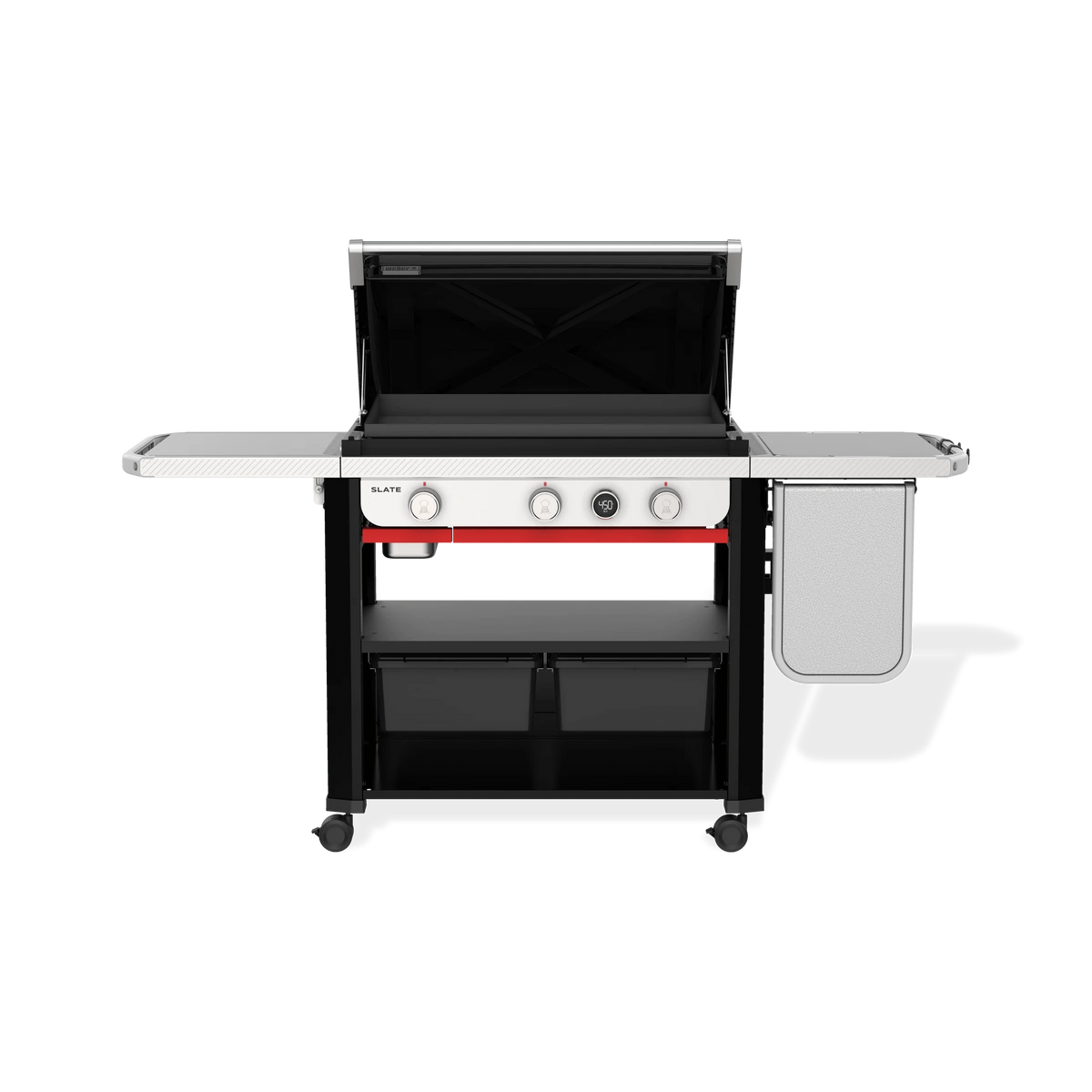 Weber Slate 30" Rust-Resistant Griddle w/ Extendable Side Table ...